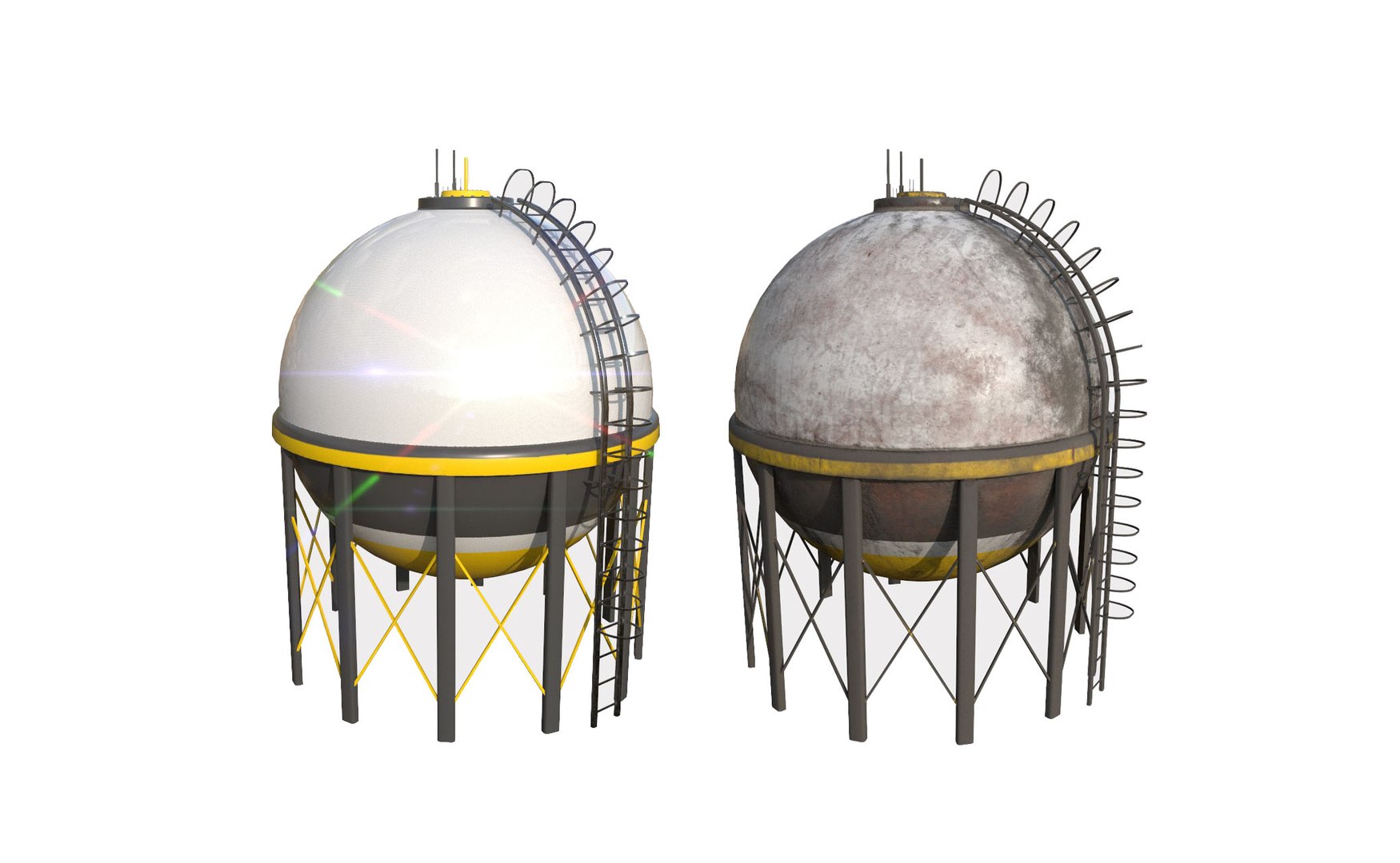 Industrial Oil Tank Model - TurboSquid 1759895
