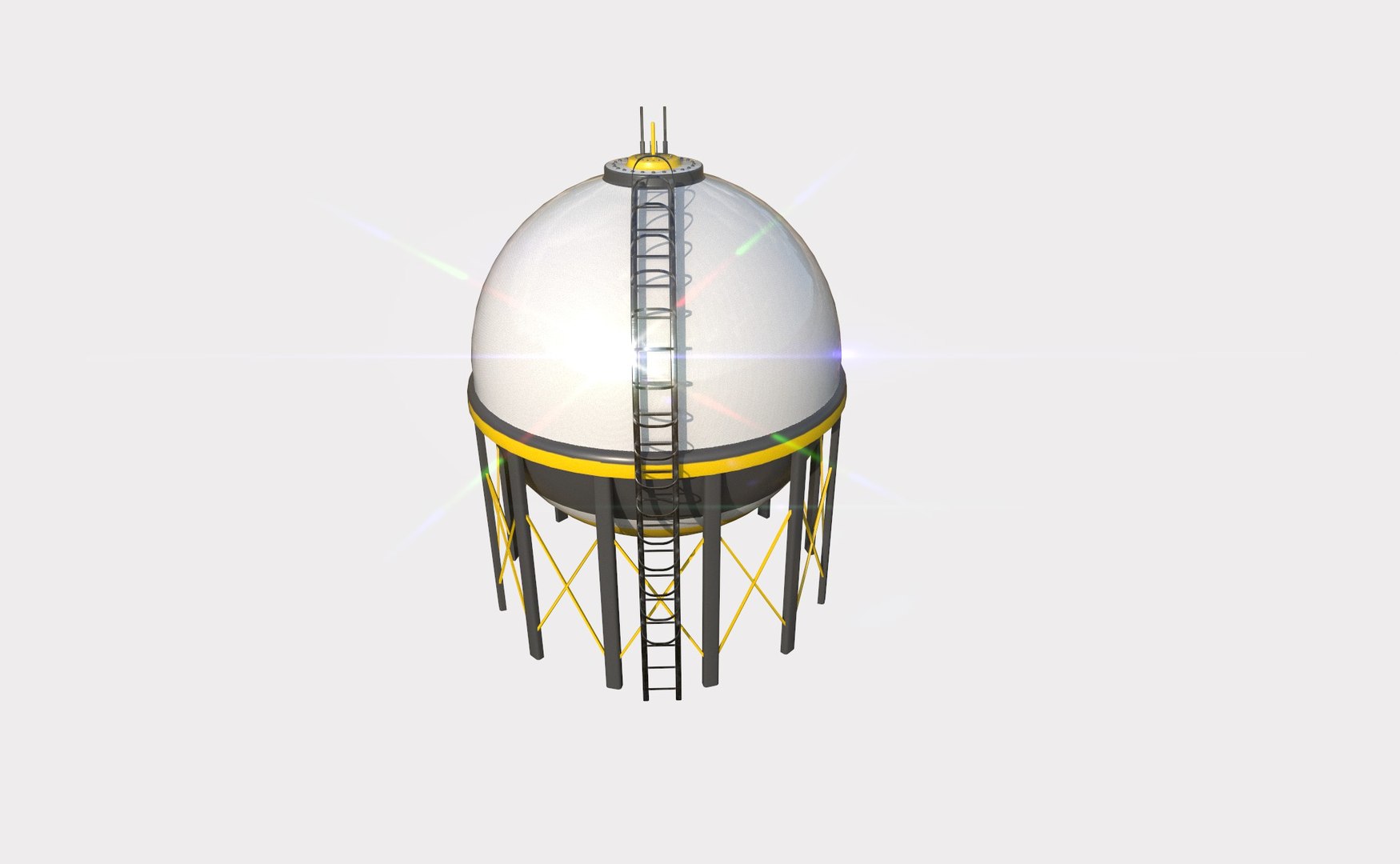 Industrial Oil Tank Model - TurboSquid 1759895
