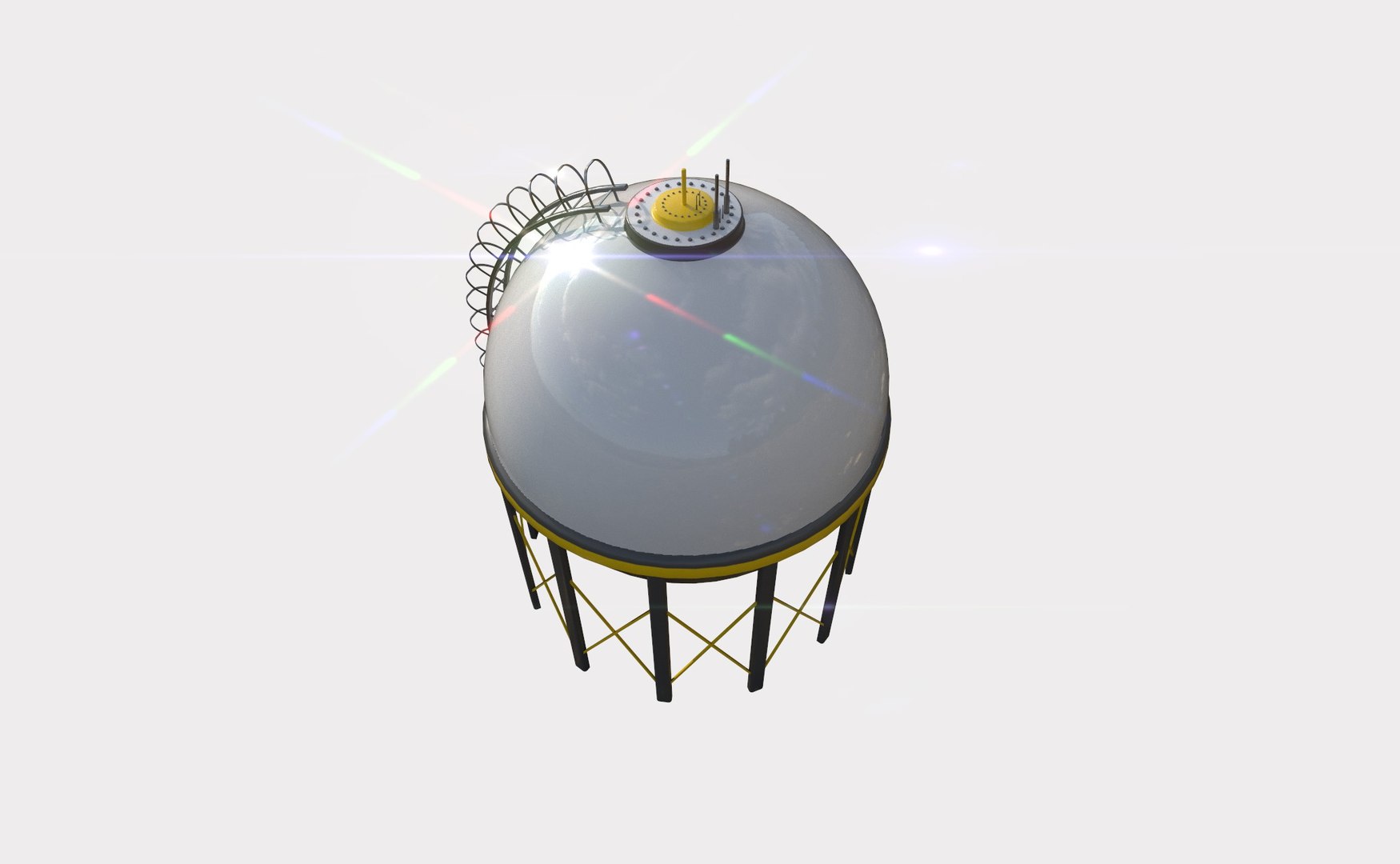 Industrial Oil Tank Model - TurboSquid 1759895