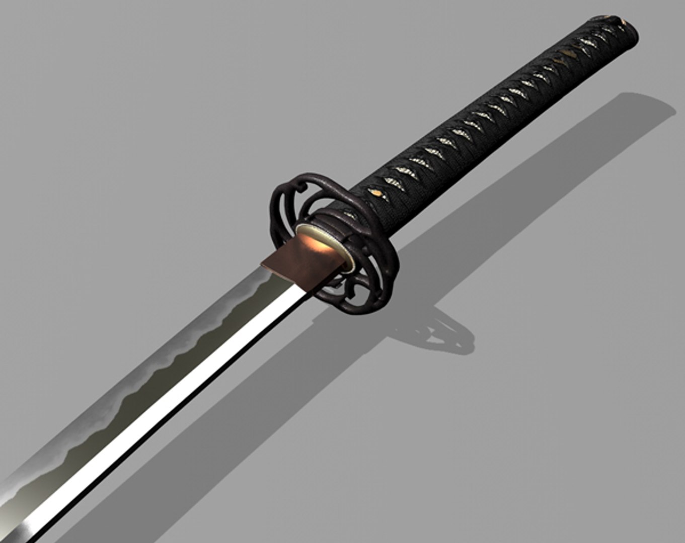 3d Japanese Sword Katana Modelled