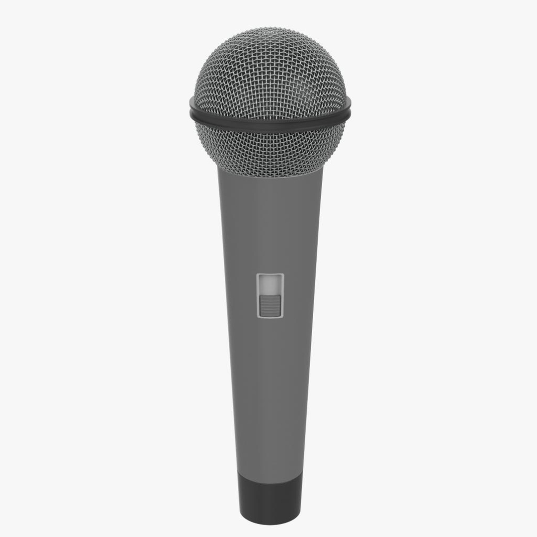 3D Traditional Microphone Model - TurboSquid 1343003