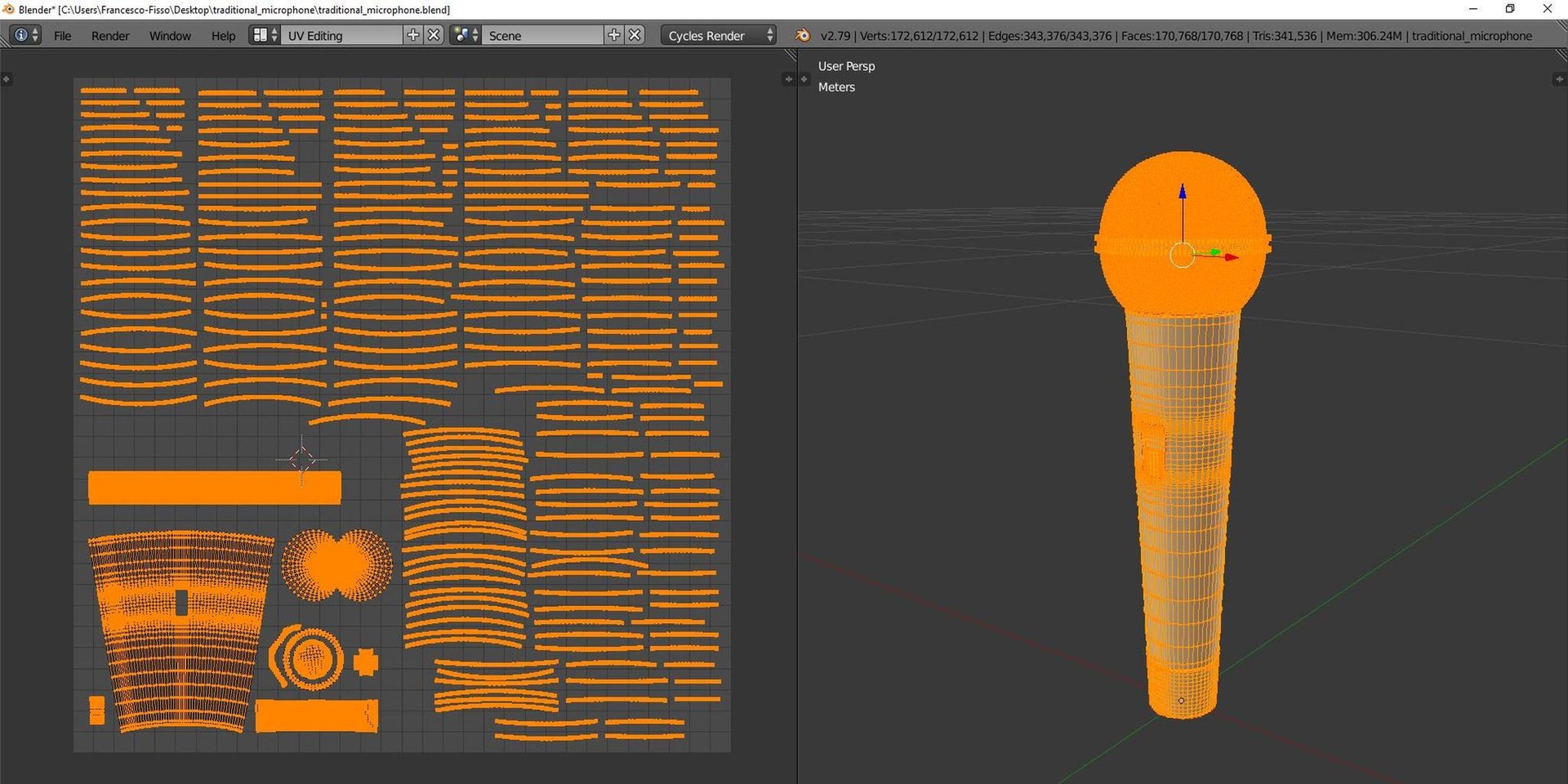 3D Traditional Microphone Model - TurboSquid 1343003