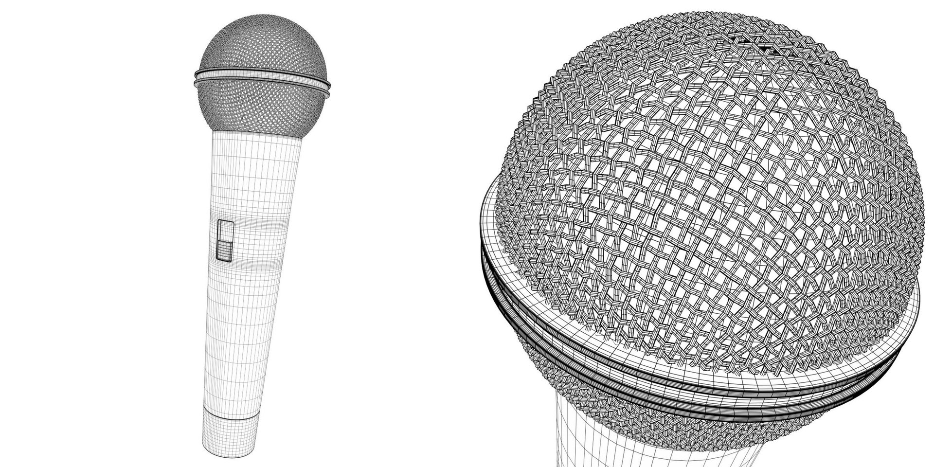 3D Traditional Microphone Model - TurboSquid 1343003