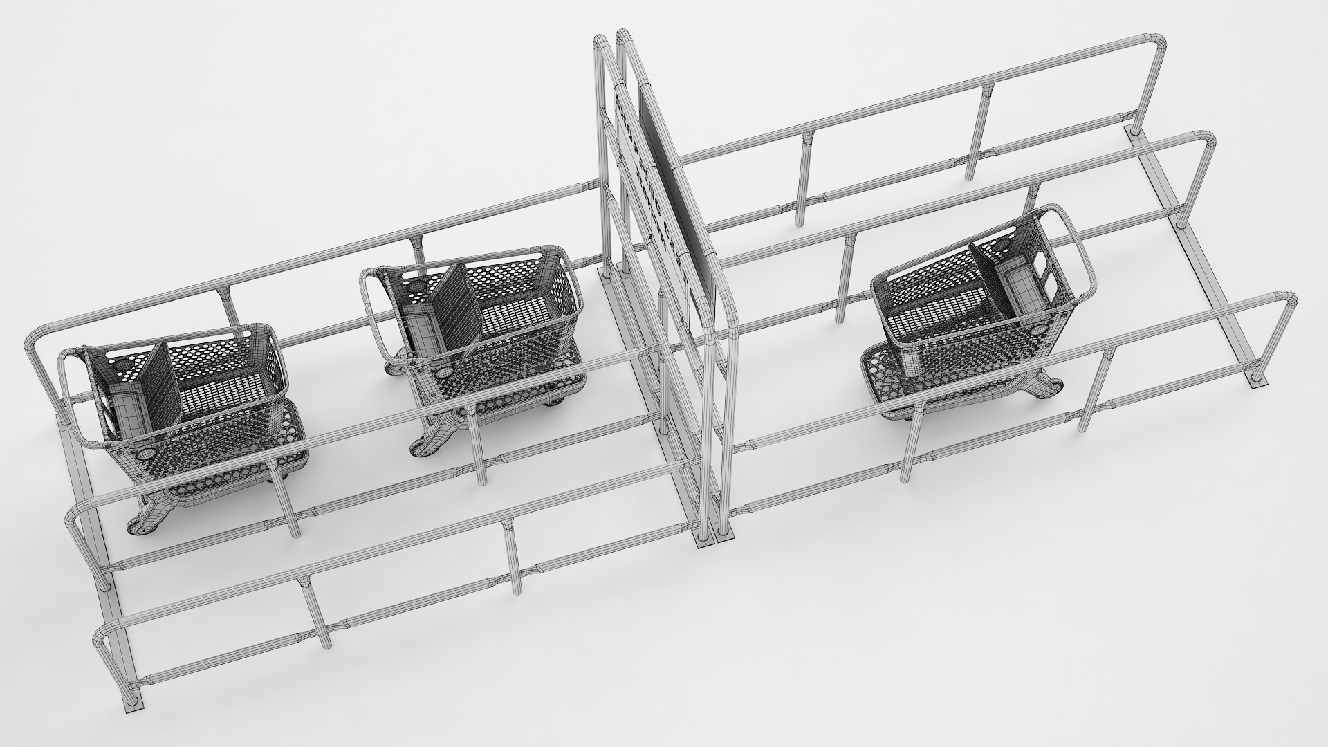 3D Shopping Cart Return 01 Model - TurboSquid 2019266