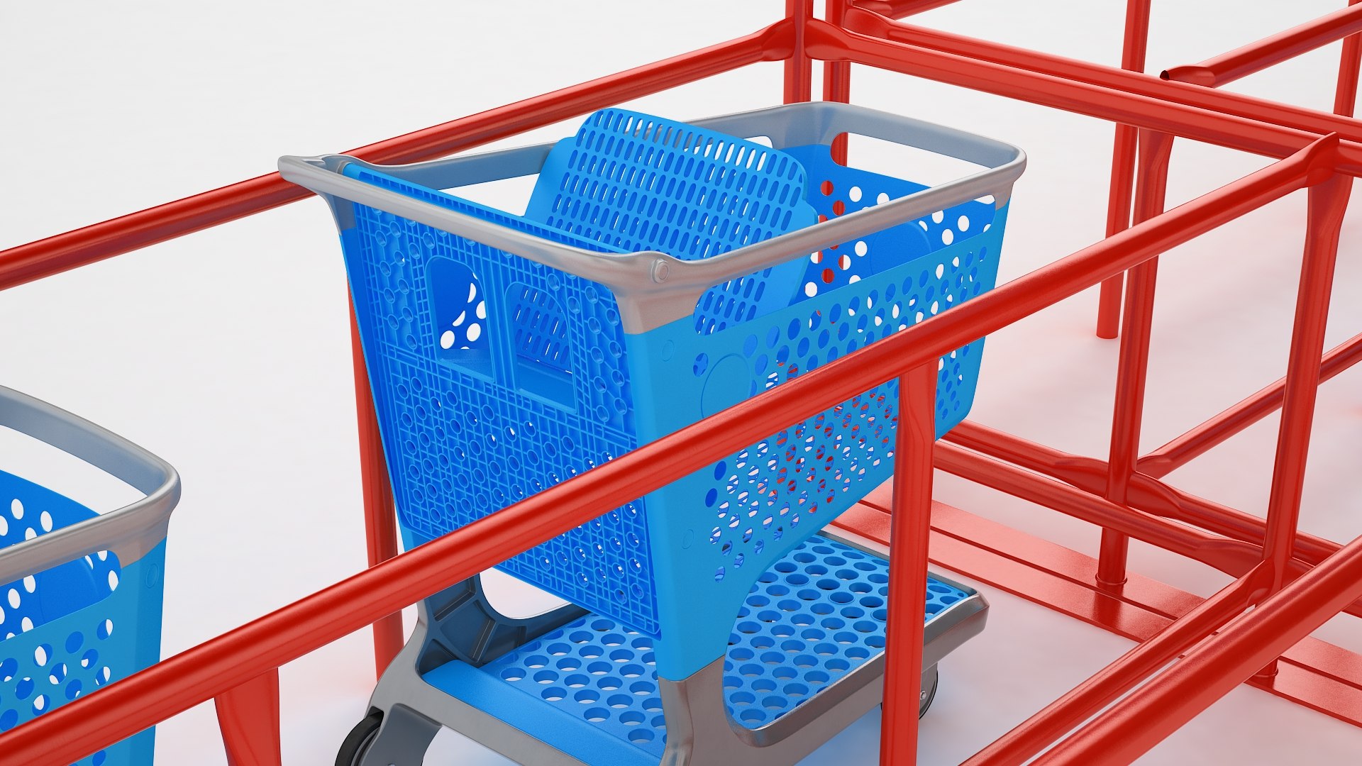 3D Shopping Cart Return 01 Model - TurboSquid 2019266