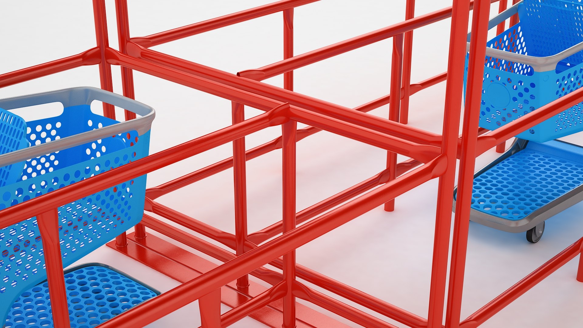 3D Shopping Cart Return 01 Model - TurboSquid 2019266