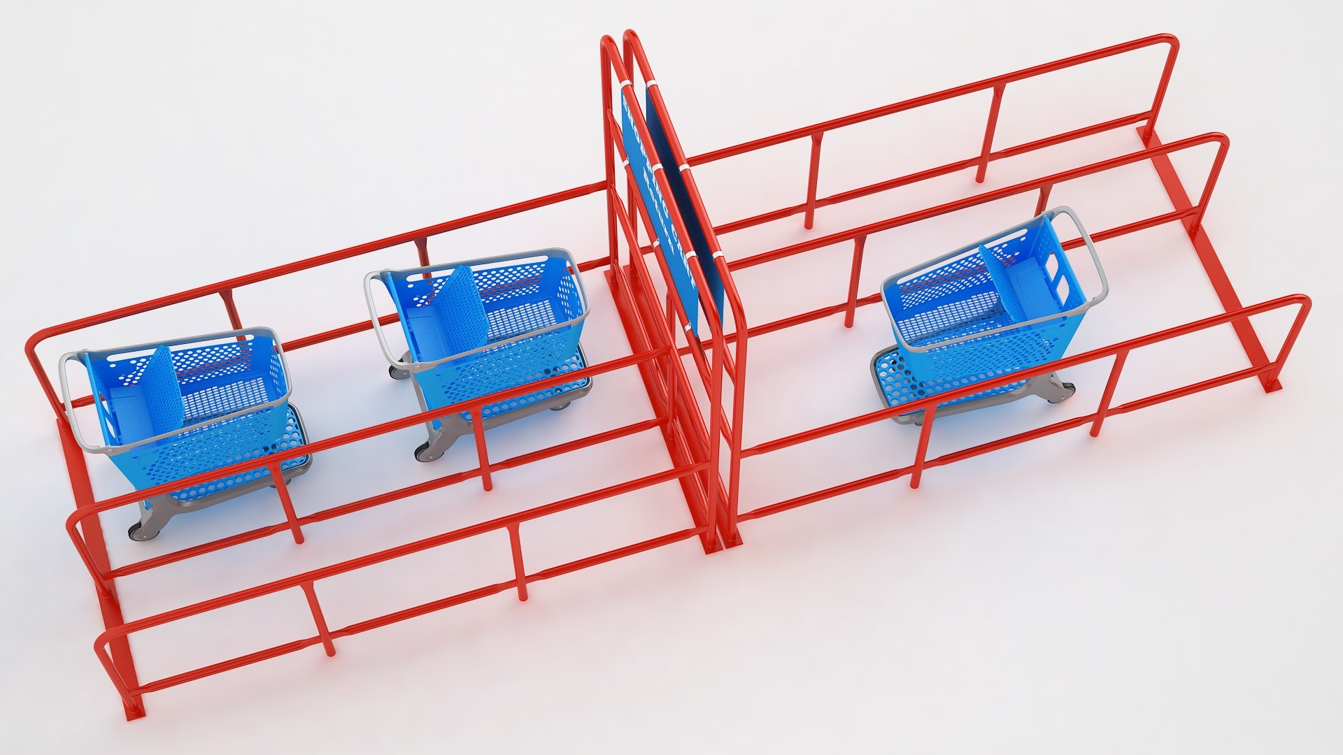 3D Shopping Cart Return 01 Model - TurboSquid 2019266