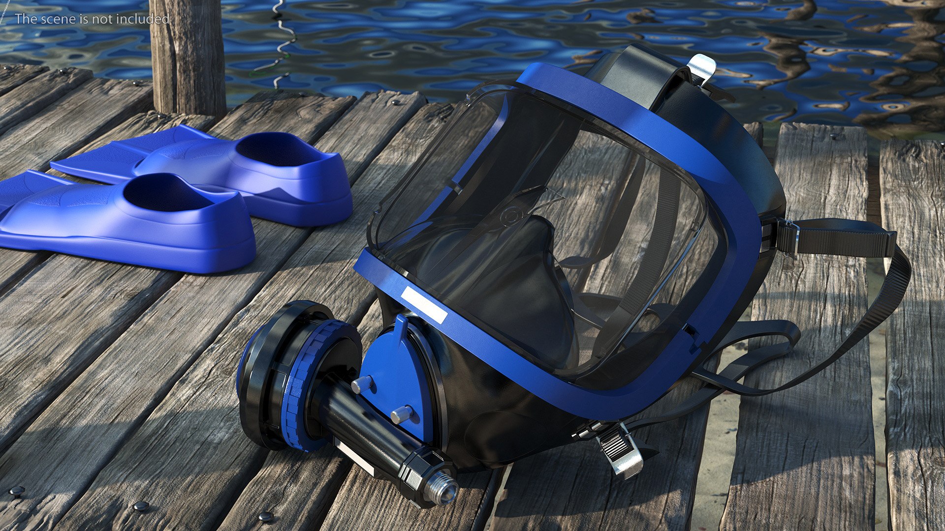 3D Full Face Scuba Mask - TurboSquid 2235584