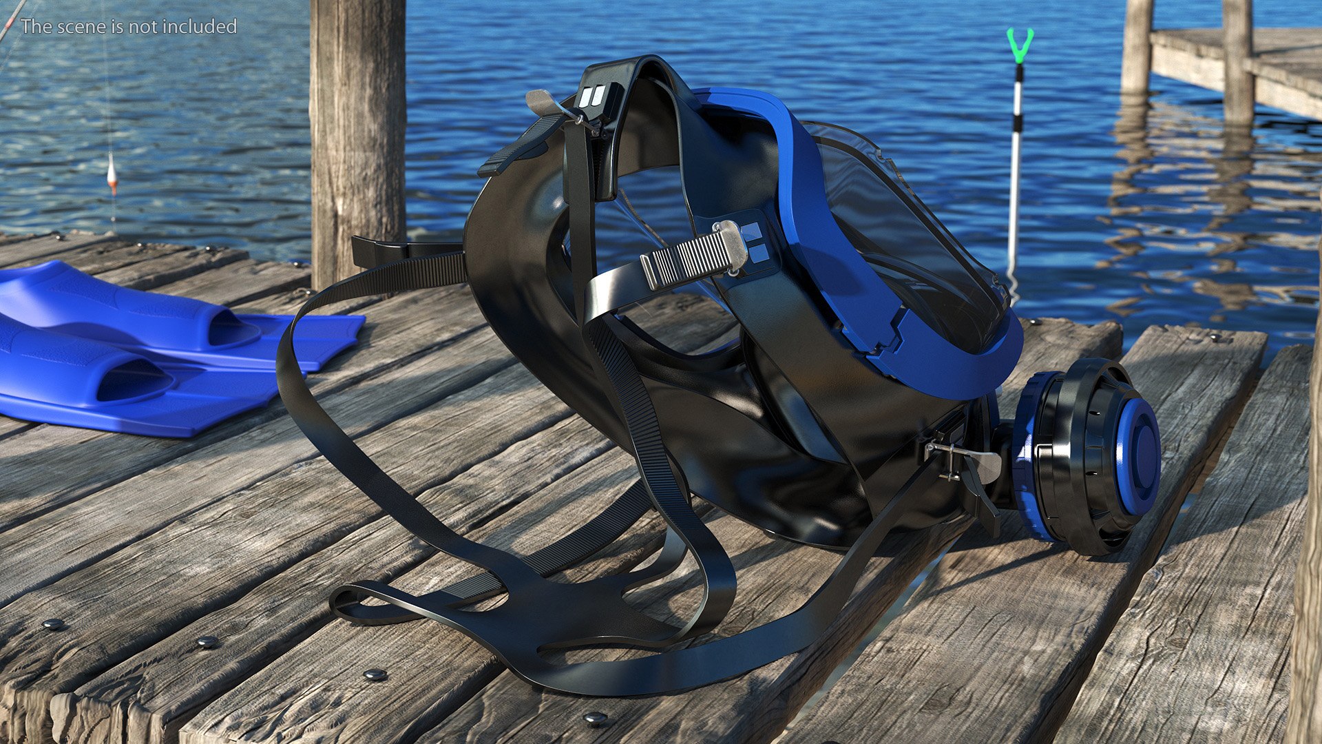 3D Full Face Scuba Mask - TurboSquid 2235584