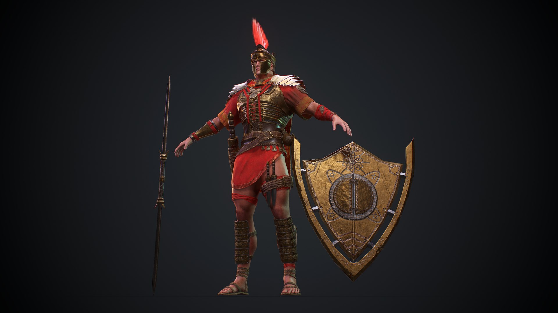 3D Gladiator Prime Low-poly - TurboSquid 1775794