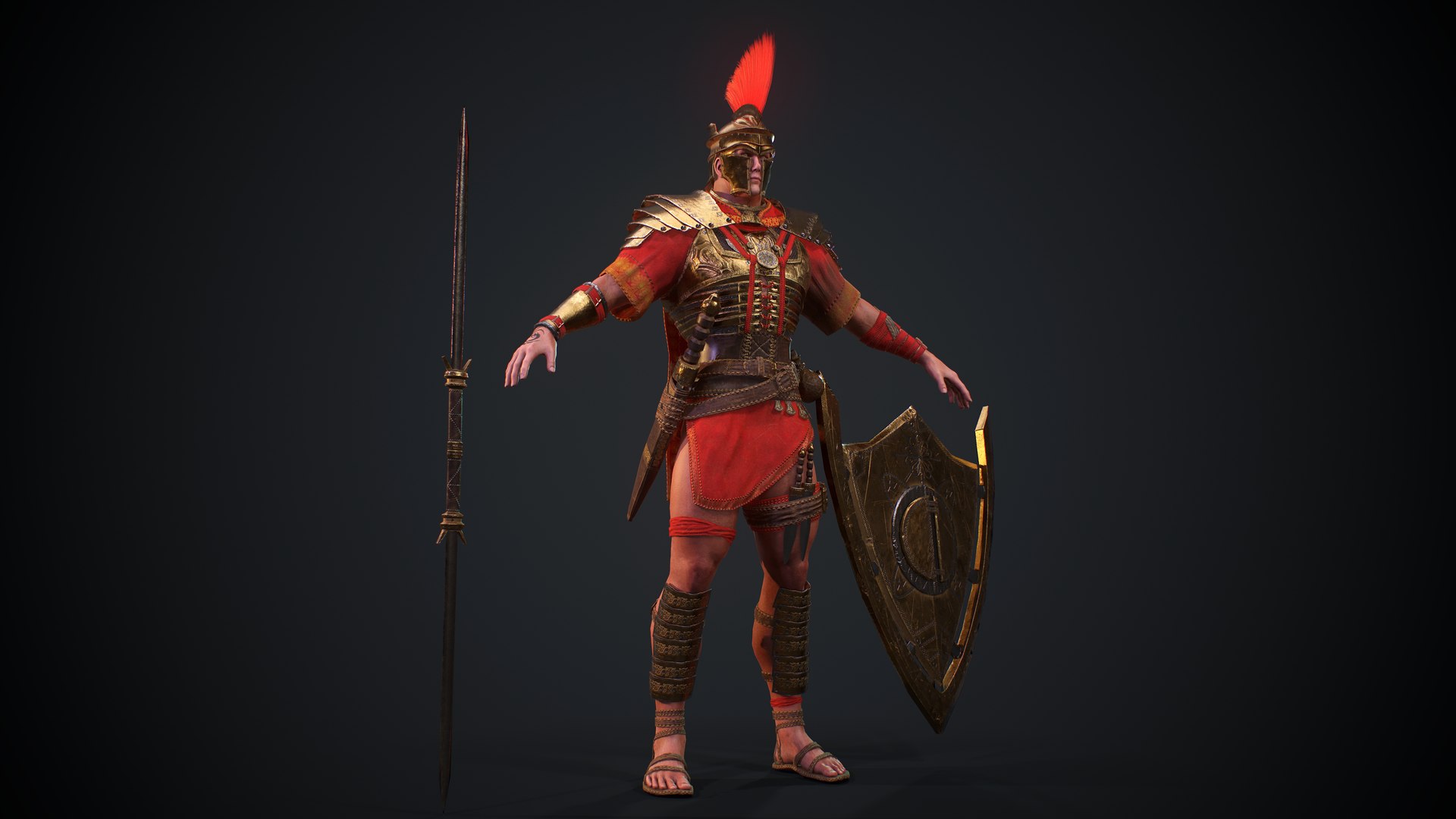 3D Gladiator Prime Low-poly - TurboSquid 1775794