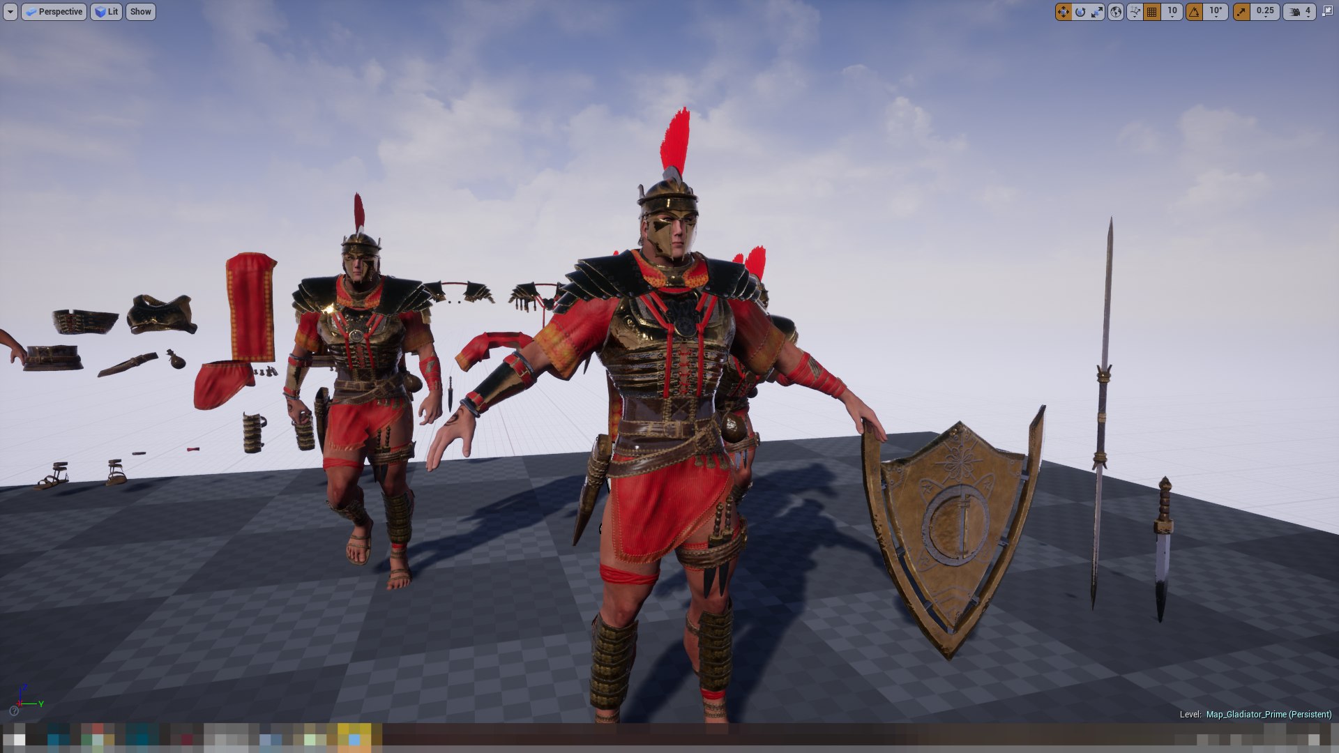 3D Gladiator Prime Low-poly - TurboSquid 1775794