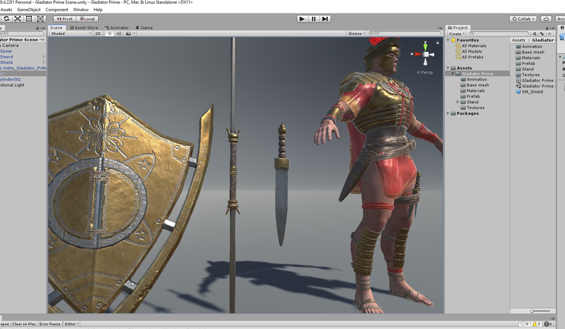 3D Gladiator Prime Low-poly - TurboSquid 1775794