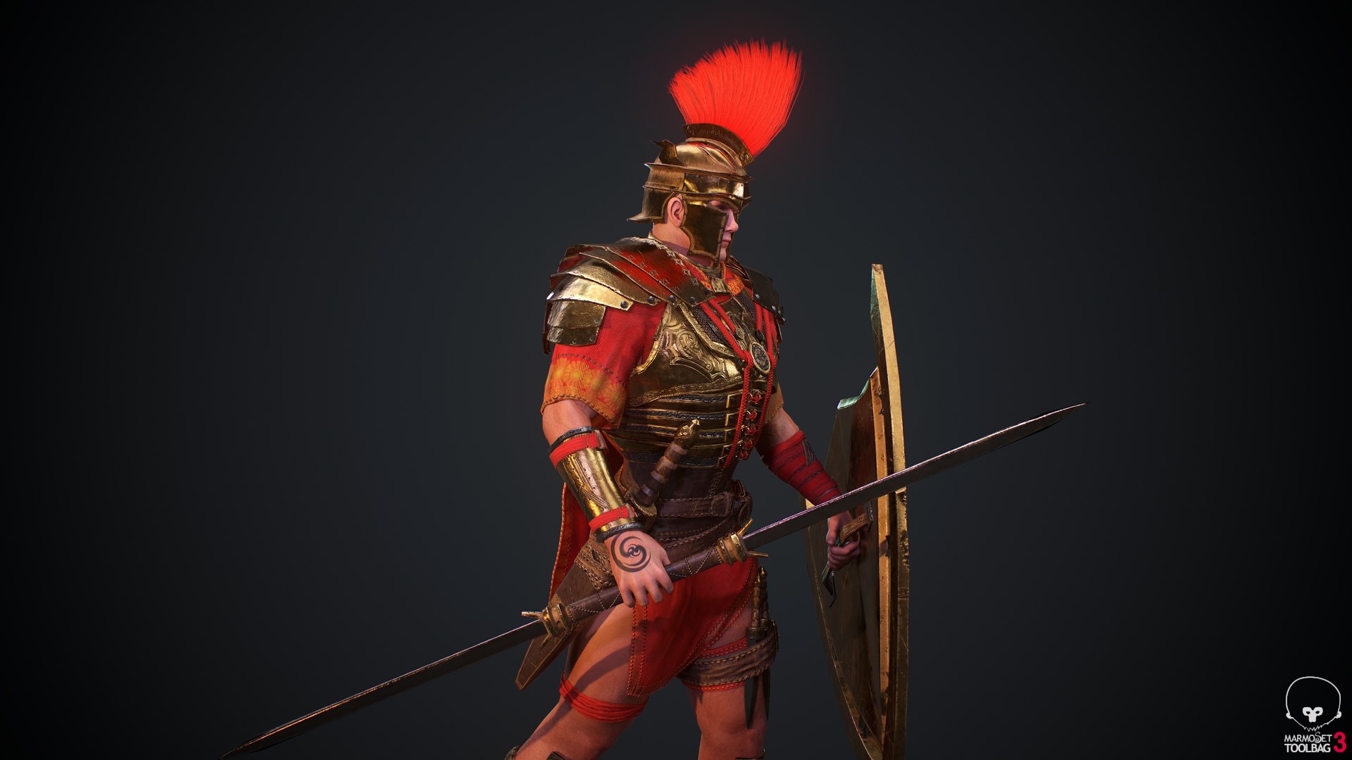 3D Gladiator Prime Low-poly - TurboSquid 1775794