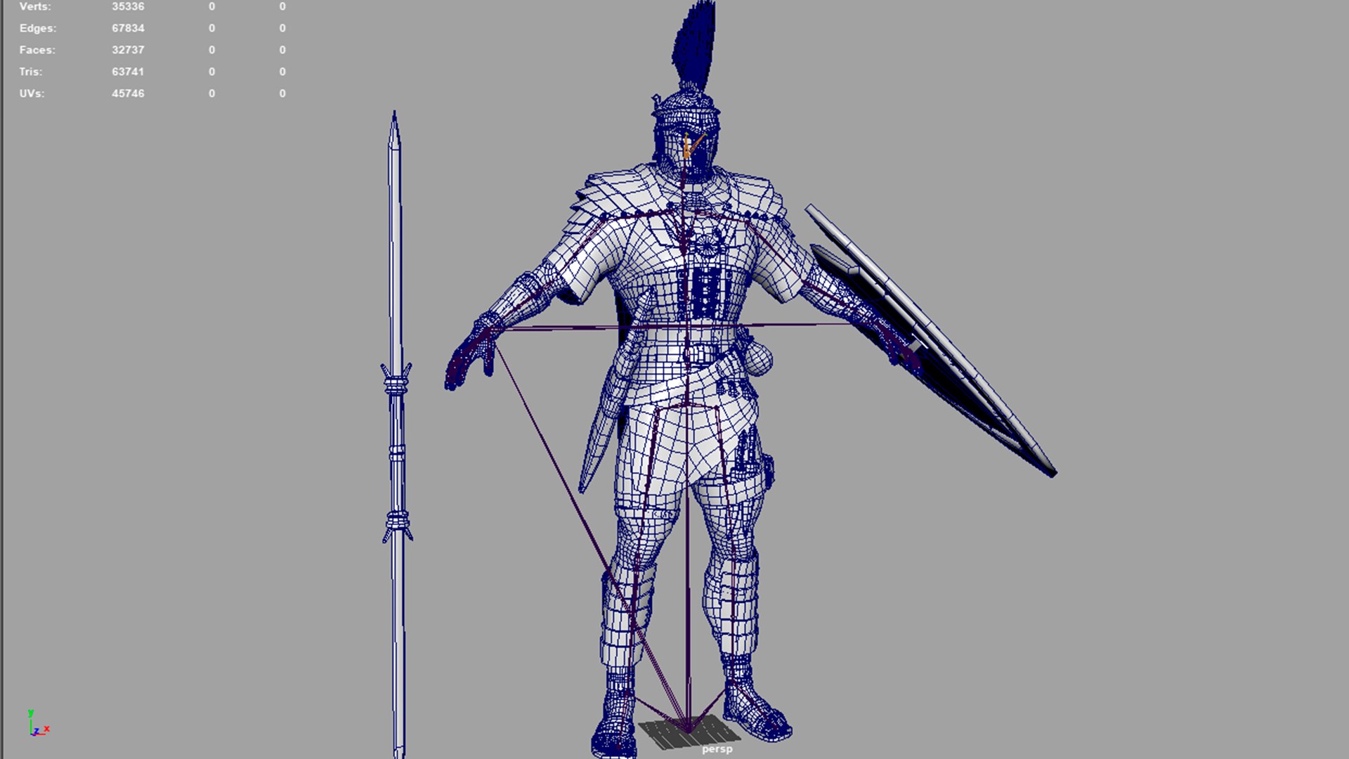 3D Gladiator Prime Low-poly - TurboSquid 1775794
