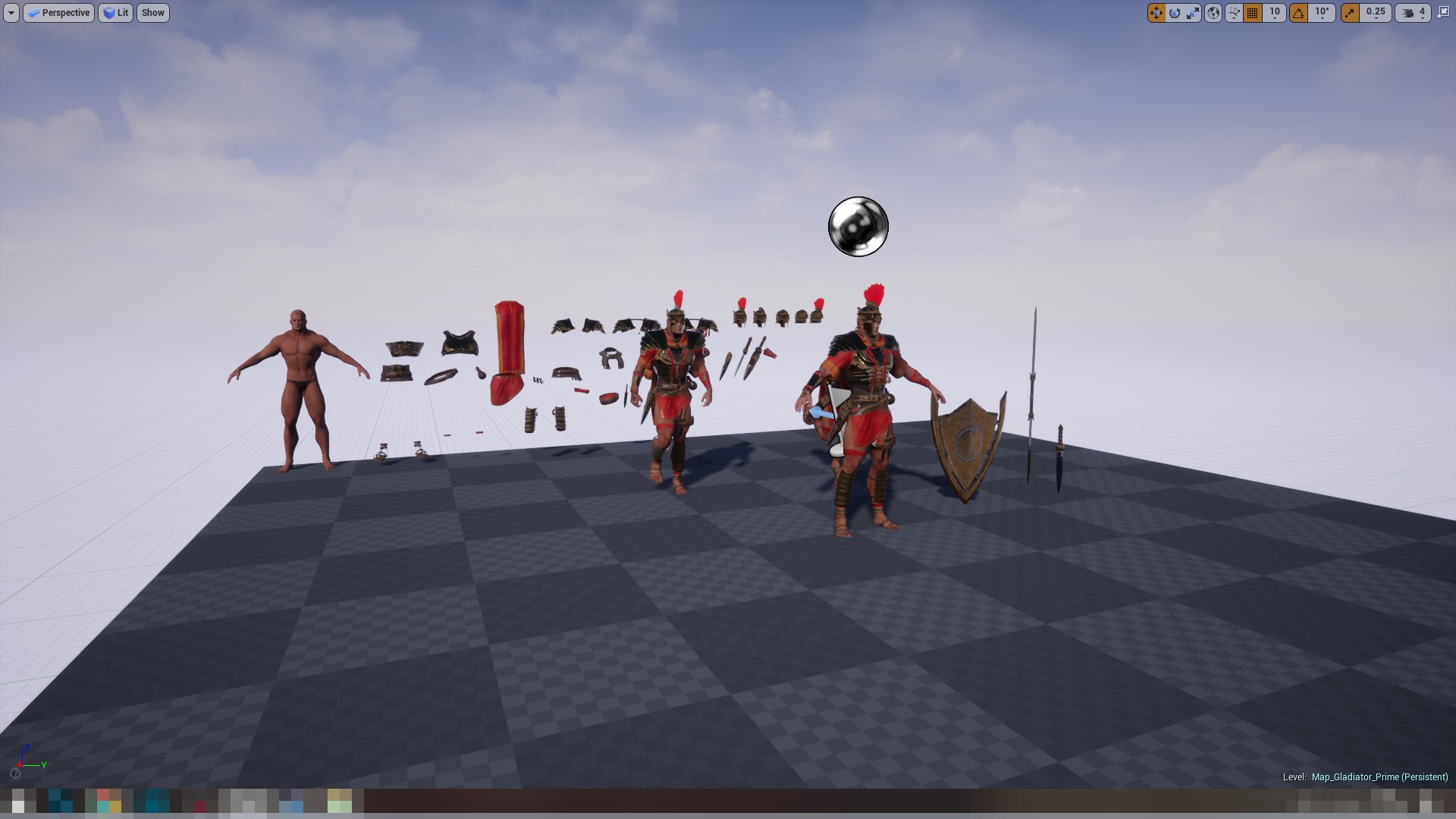 3D Gladiator Prime Low-poly - TurboSquid 1775794