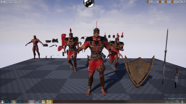 3D Gladiator Prime Low-poly - TurboSquid 1775794