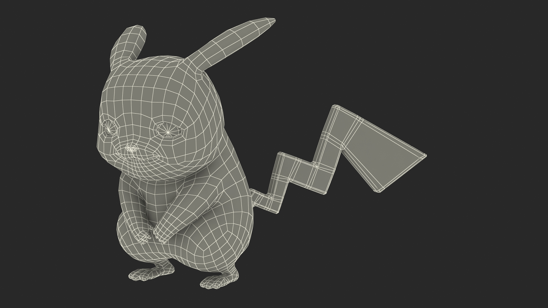 Pikachu Character Sad Fur 3D model - TurboSquid 2088633