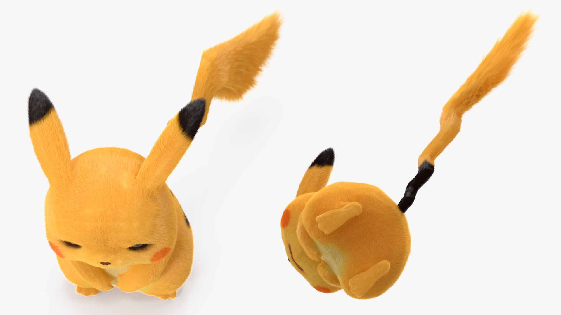 Pikachu Character Sad Fur 3D model - TurboSquid 2088633