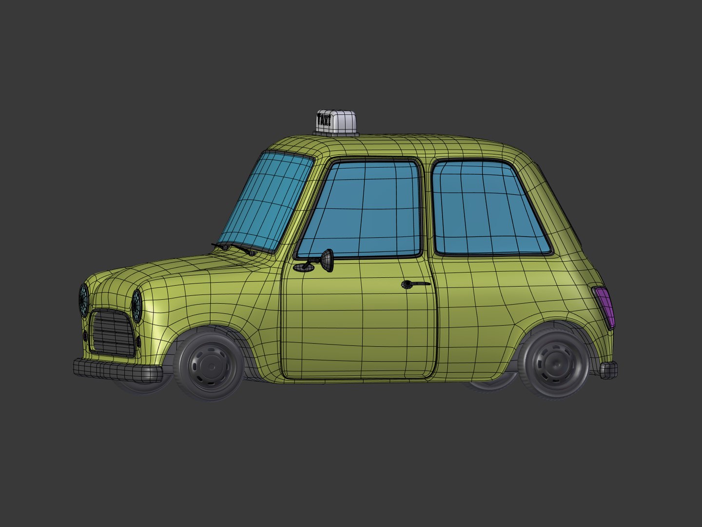 3D Cartoon Car Model - TurboSquid 1227395