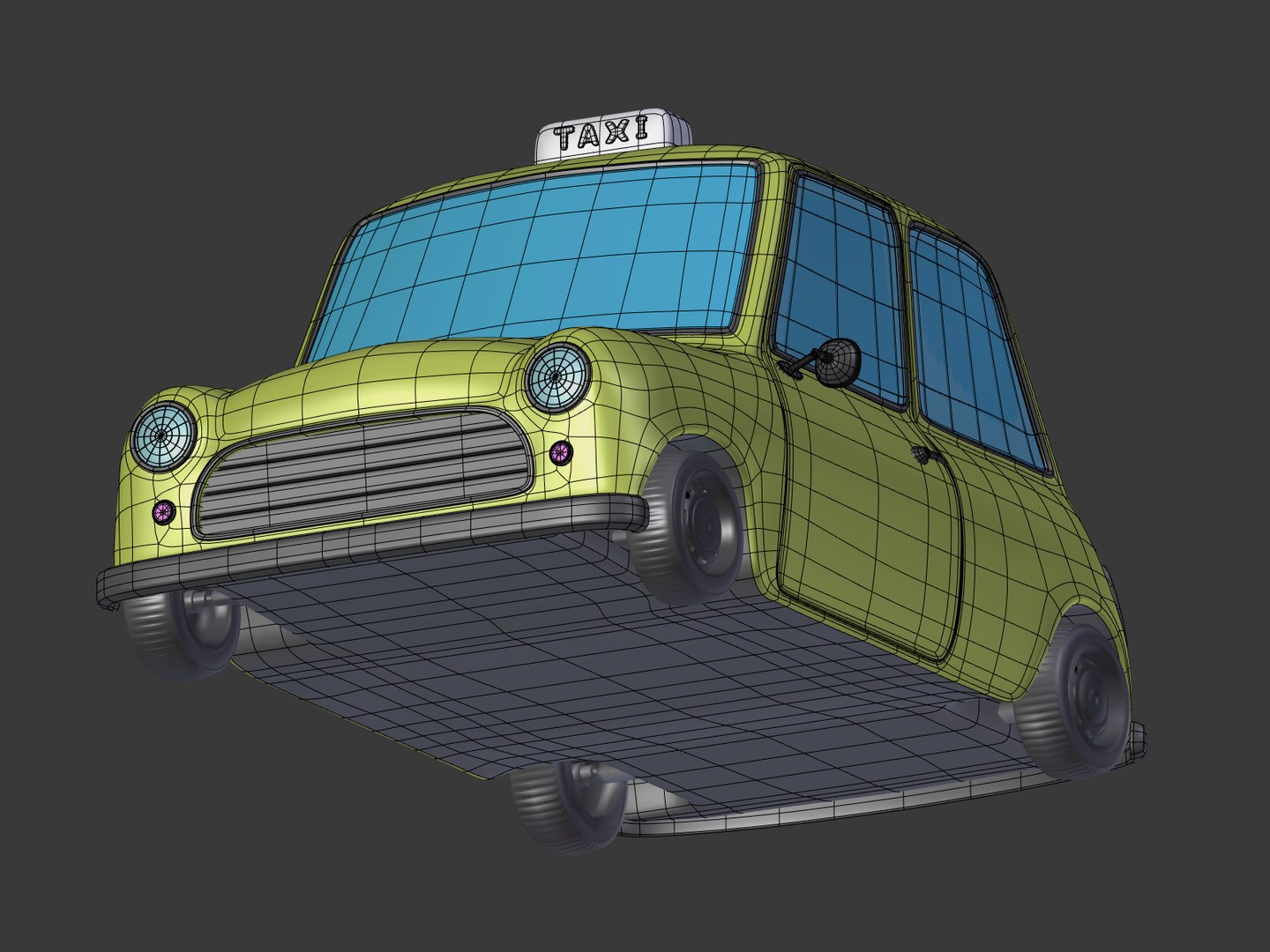3D Cartoon Car Model - TurboSquid 1227395