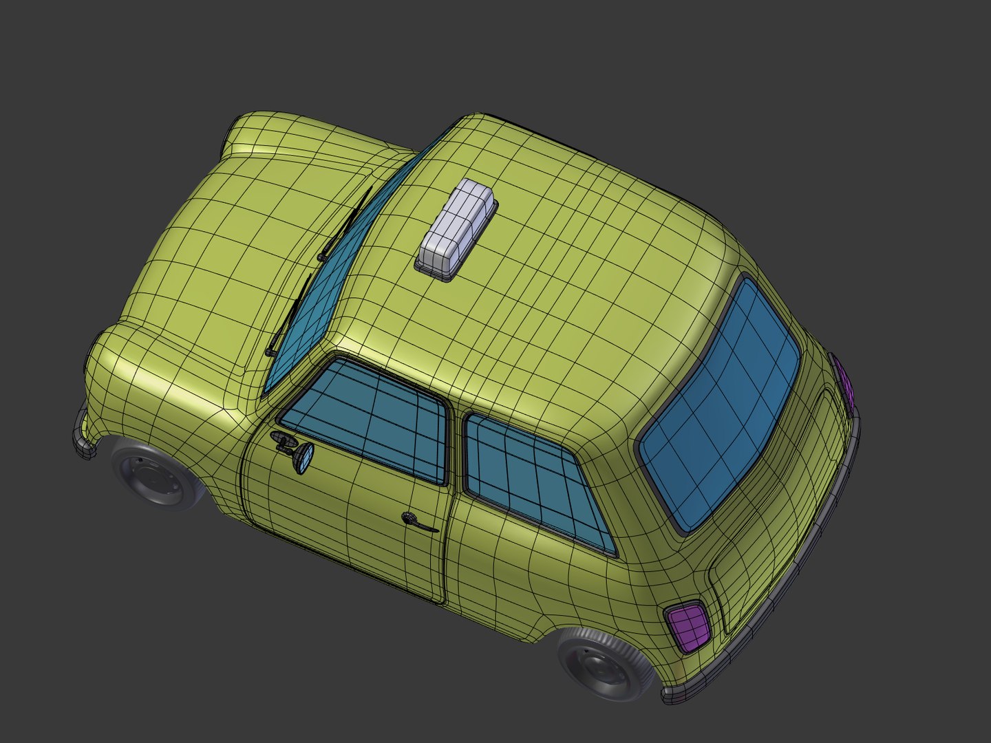 3D Cartoon Car Model - TurboSquid 1227395