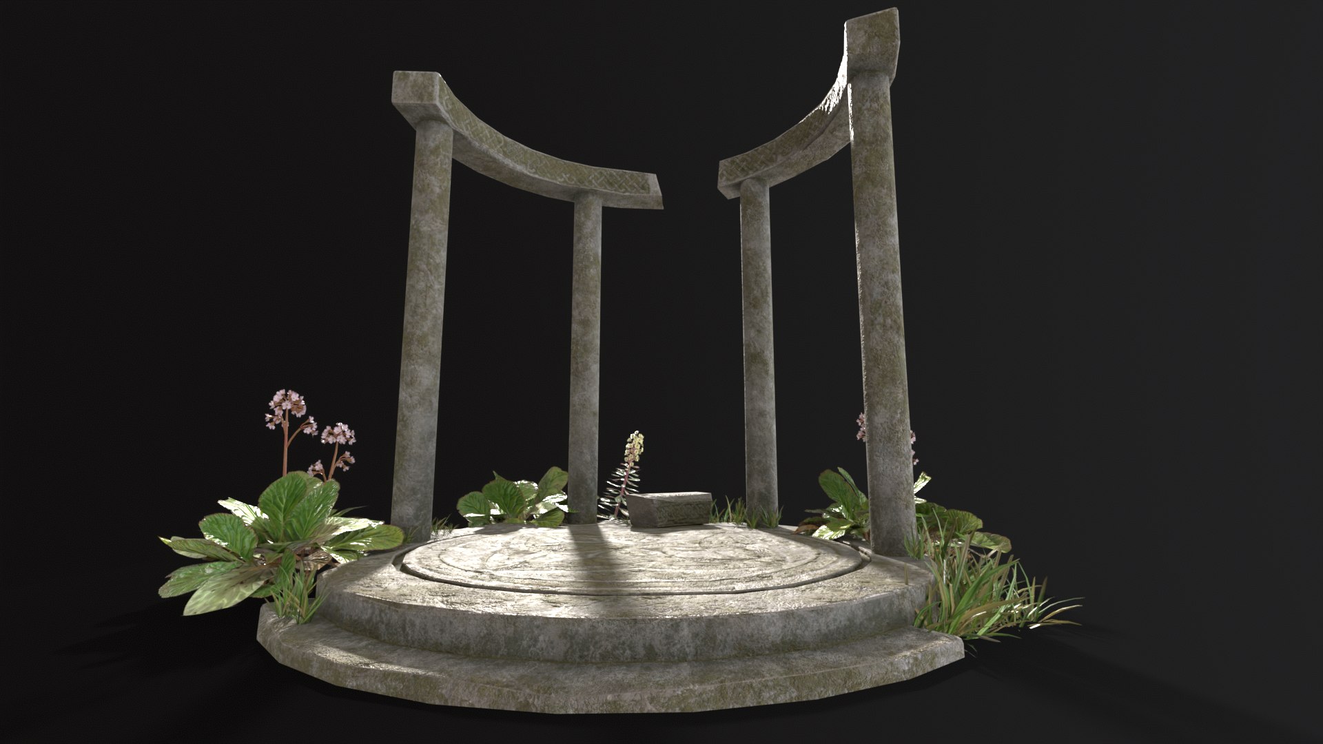 3D Model Stone Sanctuary - TurboSquid 2222758