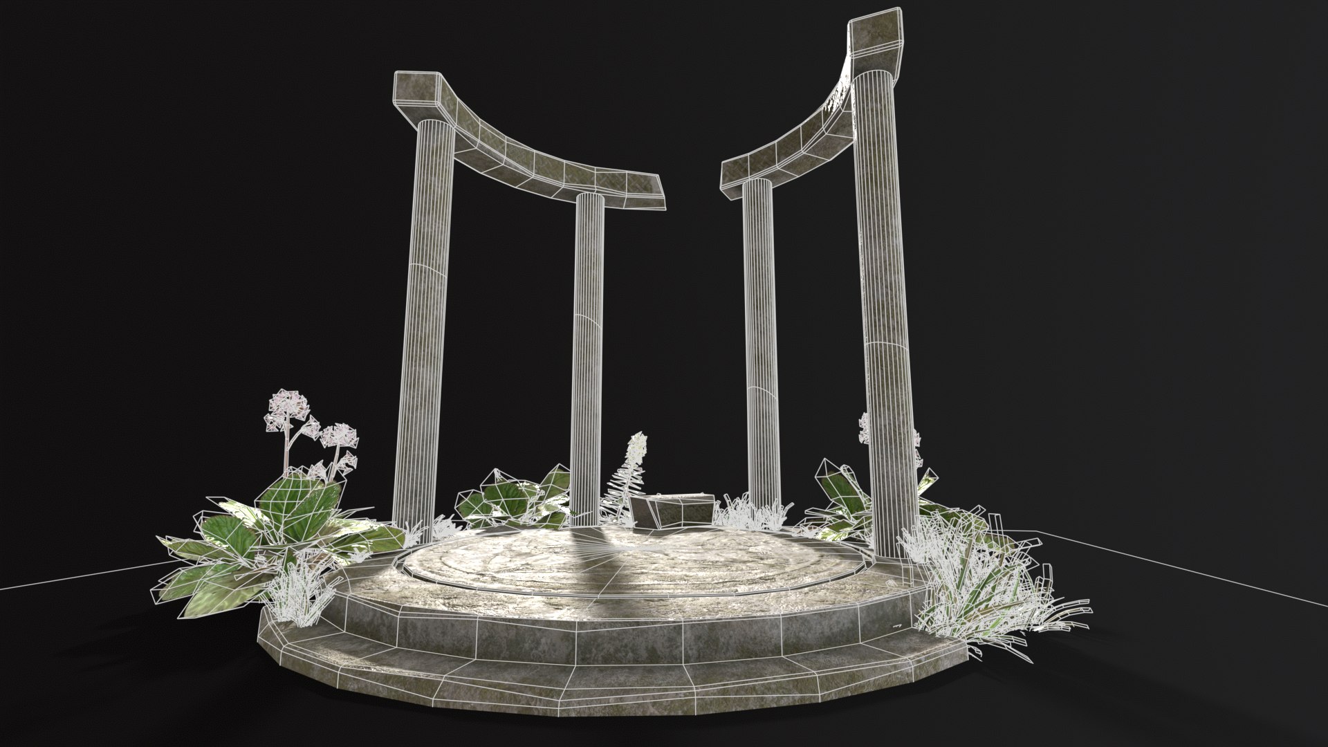 3D Model Stone Sanctuary - TurboSquid 2222758