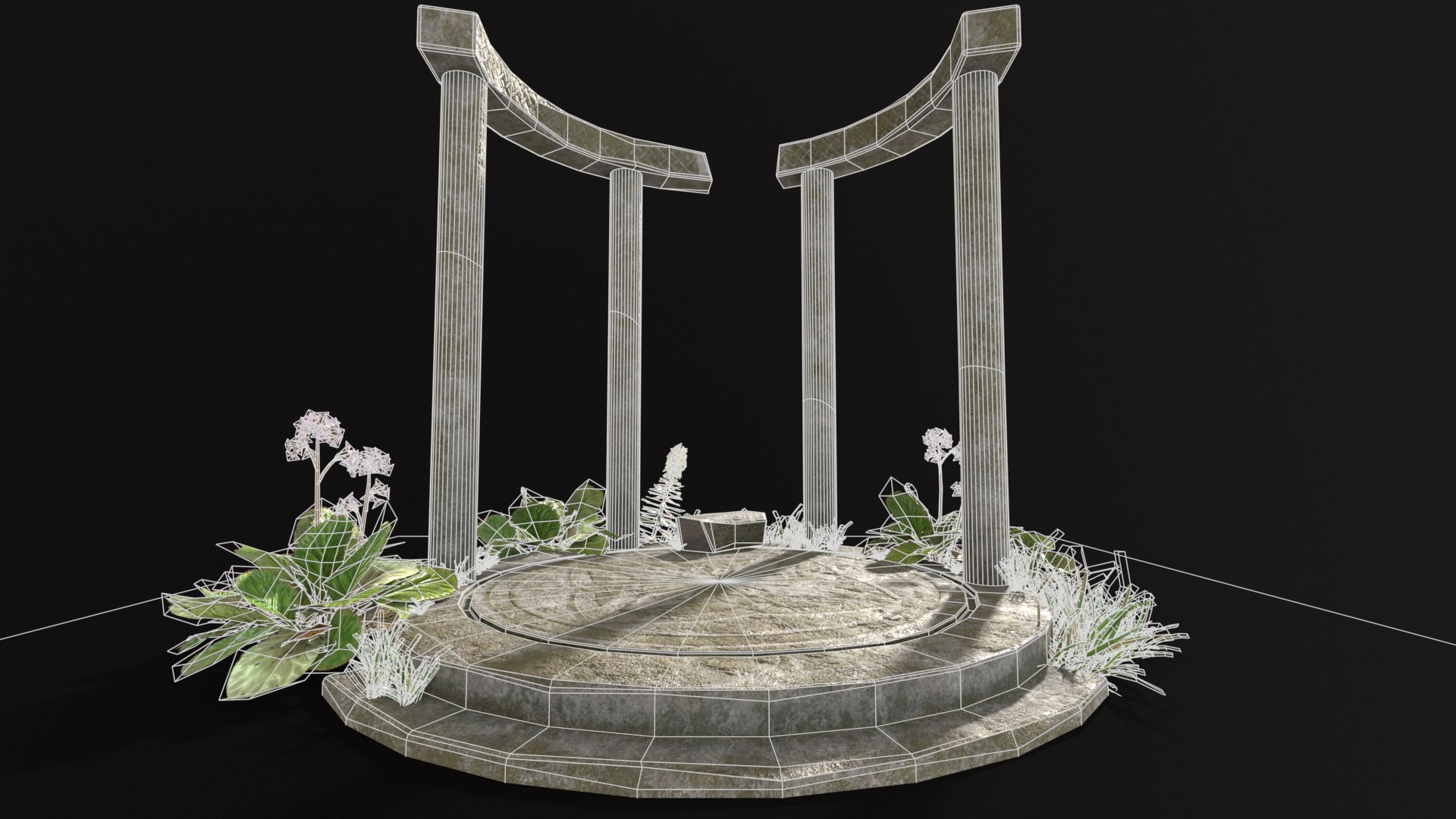 3D Model Stone Sanctuary - TurboSquid 2222758