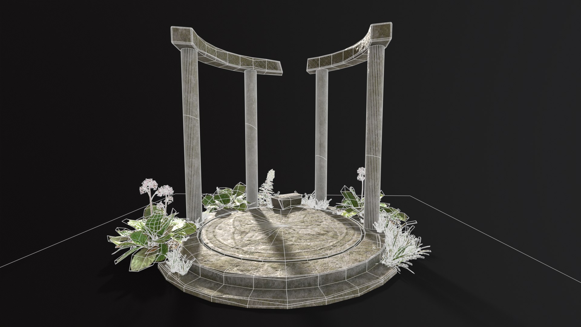 3D Model Stone Sanctuary - TurboSquid 2222758
