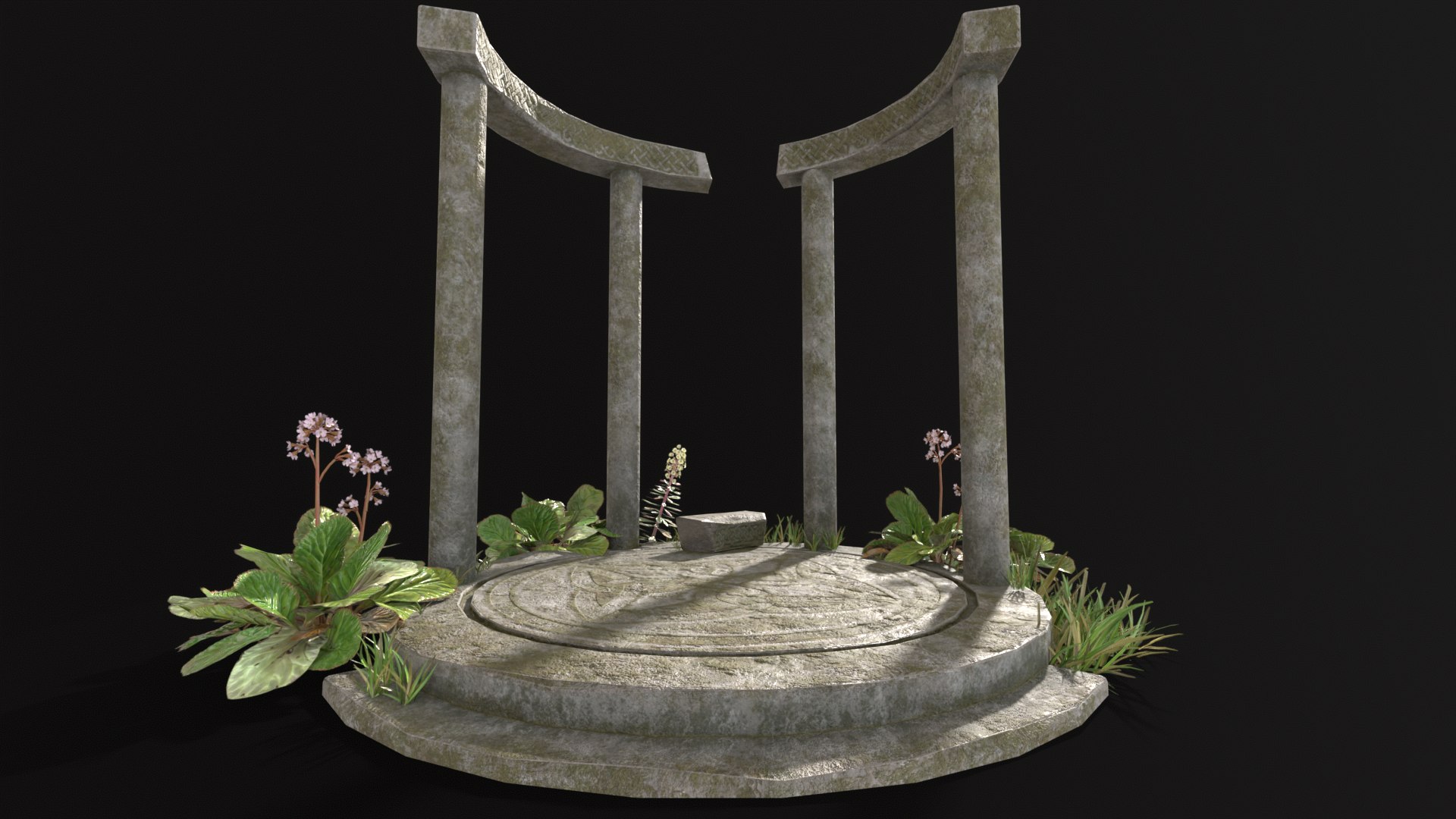 3D Model Stone Sanctuary - TurboSquid 2222758