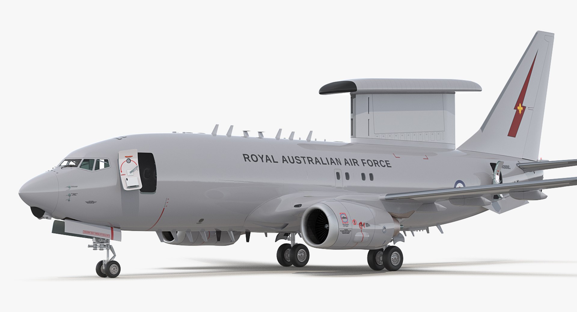 Boeing 737 Wedgetail Royal 3D - TurboSquid 1373727