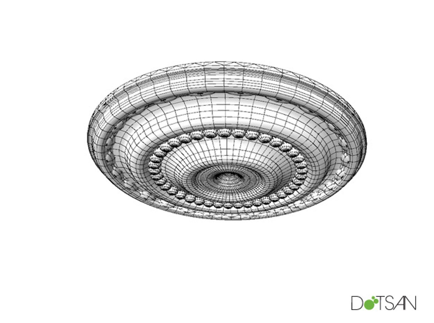 3d Period Ceiling Rose