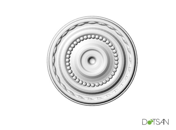 3d period ceiling rose