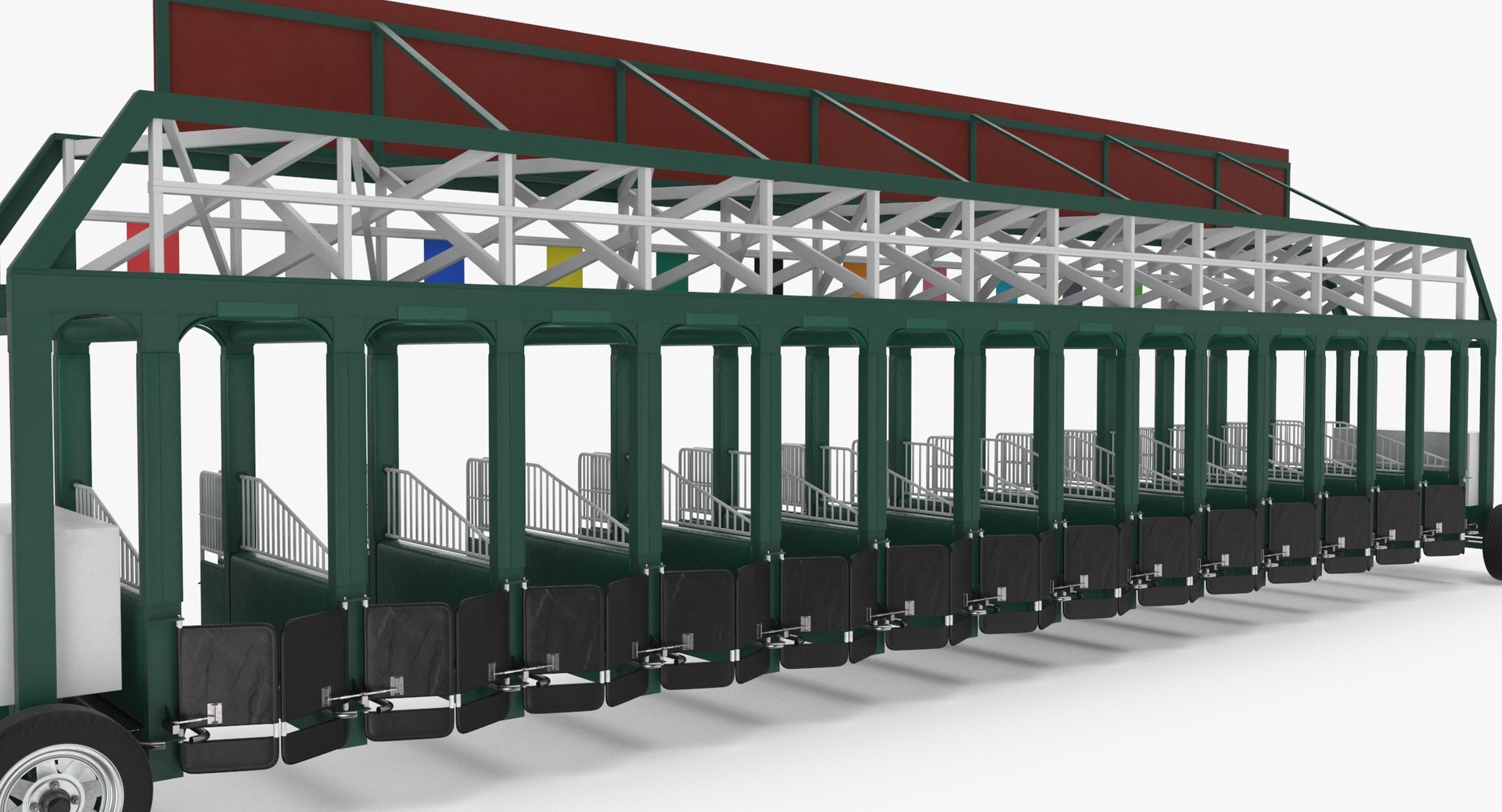 3D horse racing starting gates - TurboSquid 1631955