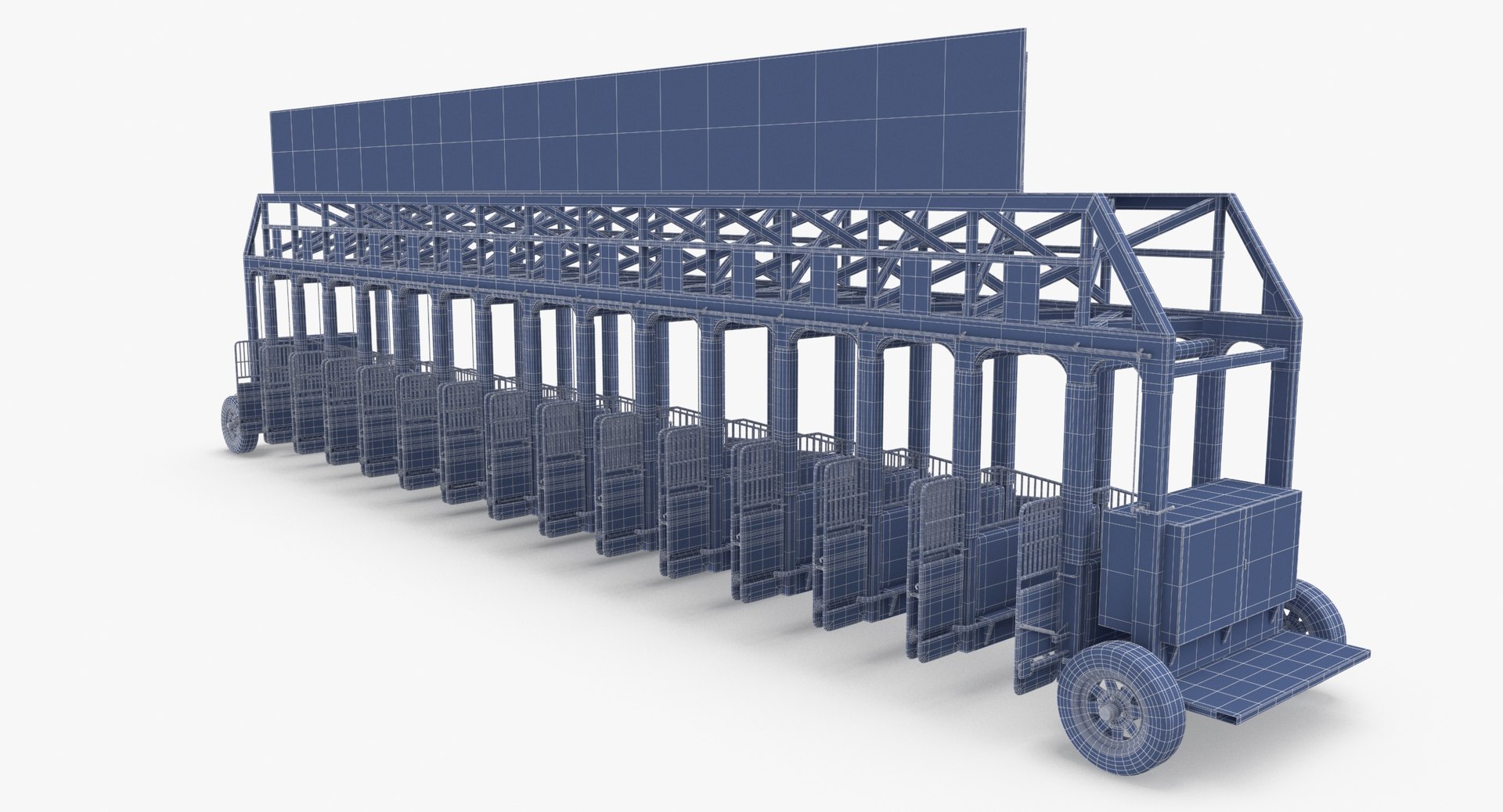 3D horse racing starting gates - TurboSquid 1631955