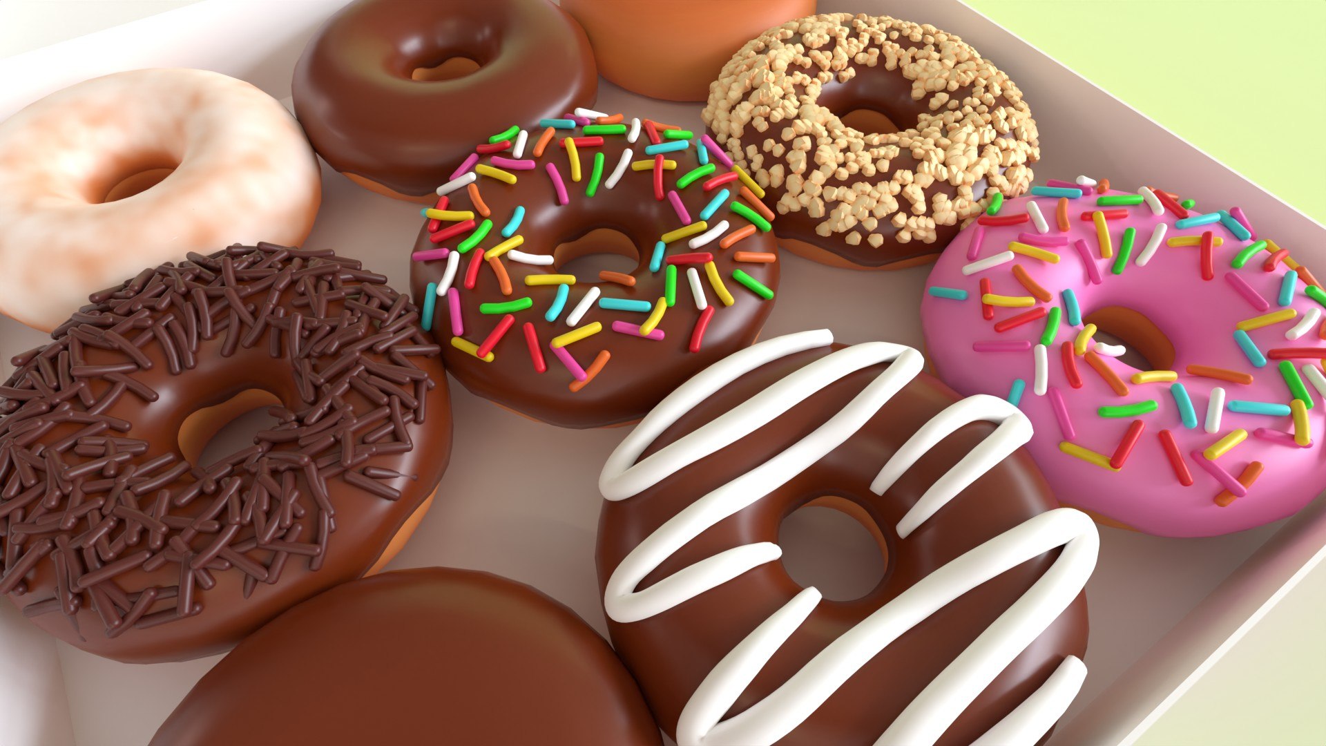 3D Donut 001 - TurboSquid 2168978