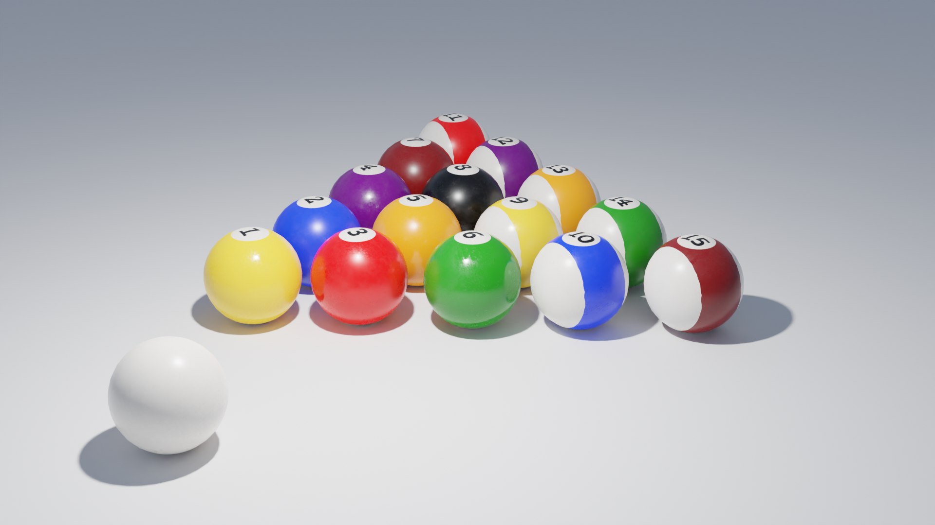3D Realistic Cueball Set With 4K Textures Low-poly Model - TurboSquid ...