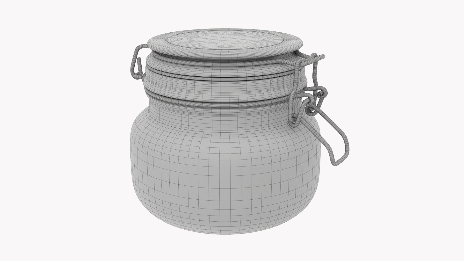 3D Kitchen Glass Jar With Contents 01 - TurboSquid 1786220