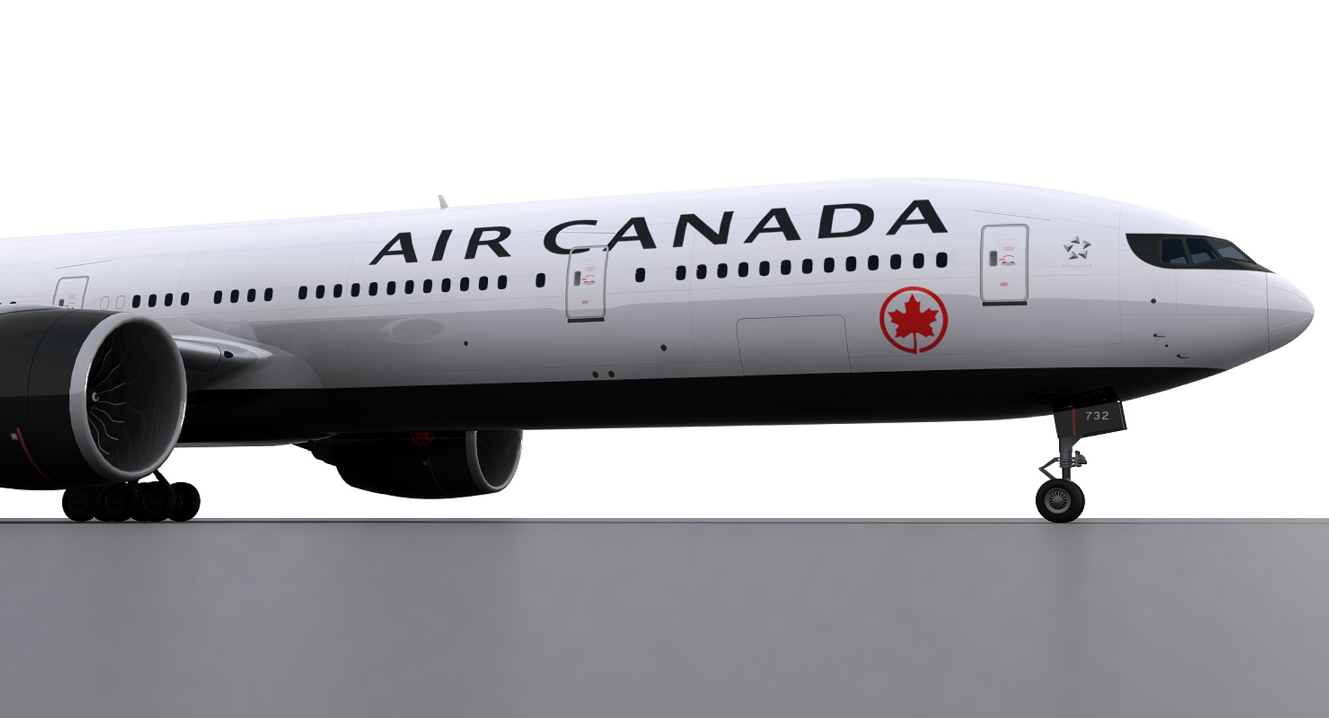 777-300 Air Canada 3D Model - TurboSquid 1263260