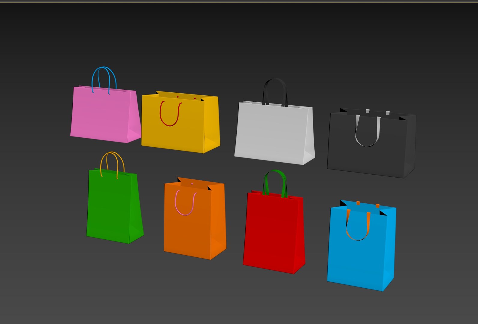 Pack012 Shopping Bag 3D model - TurboSquid 2149422
