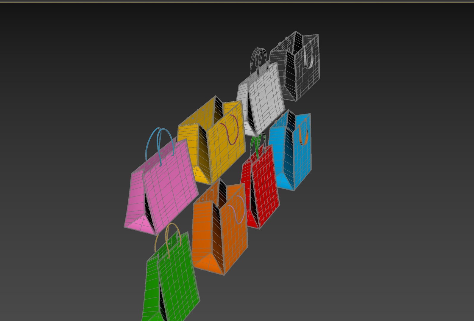 Pack012 Shopping Bag 3D model - TurboSquid 2149422