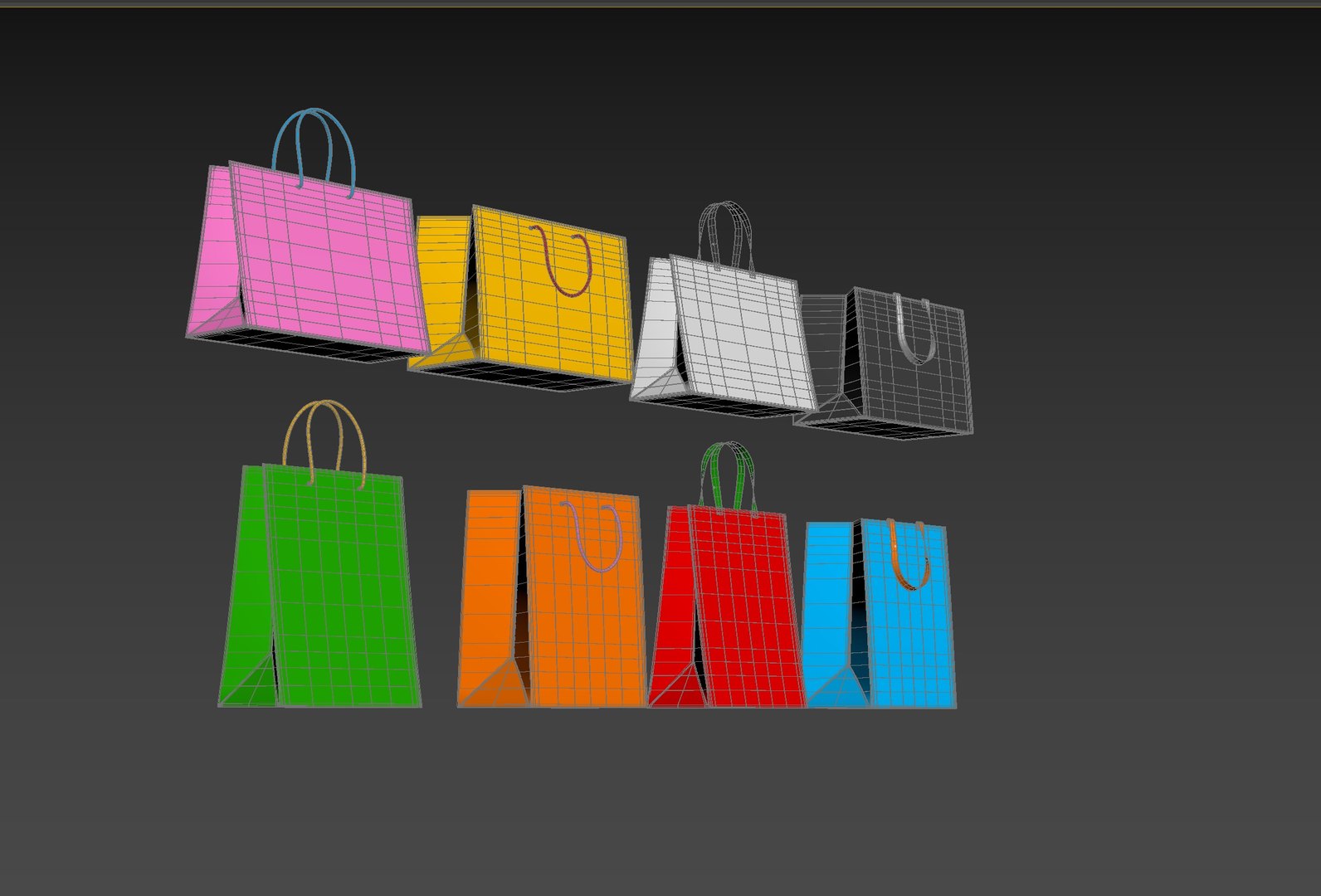 Pack012 Shopping Bag 3D model - TurboSquid 2149422