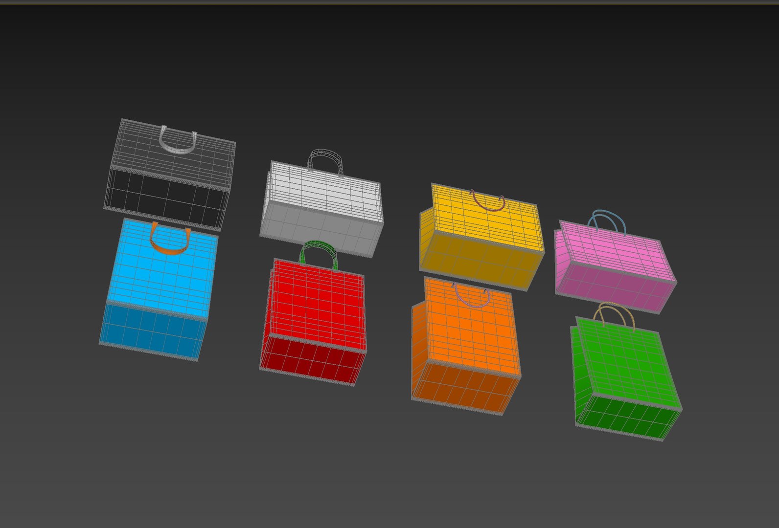 Pack012 Shopping Bag 3D model - TurboSquid 2149422