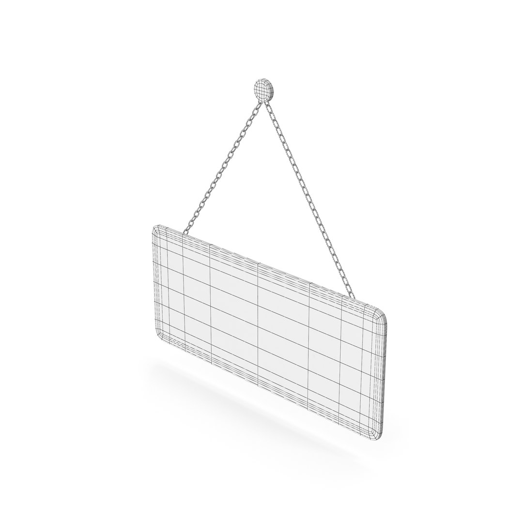 Red Hanging Sign 3D Model - TurboSquid 2001586