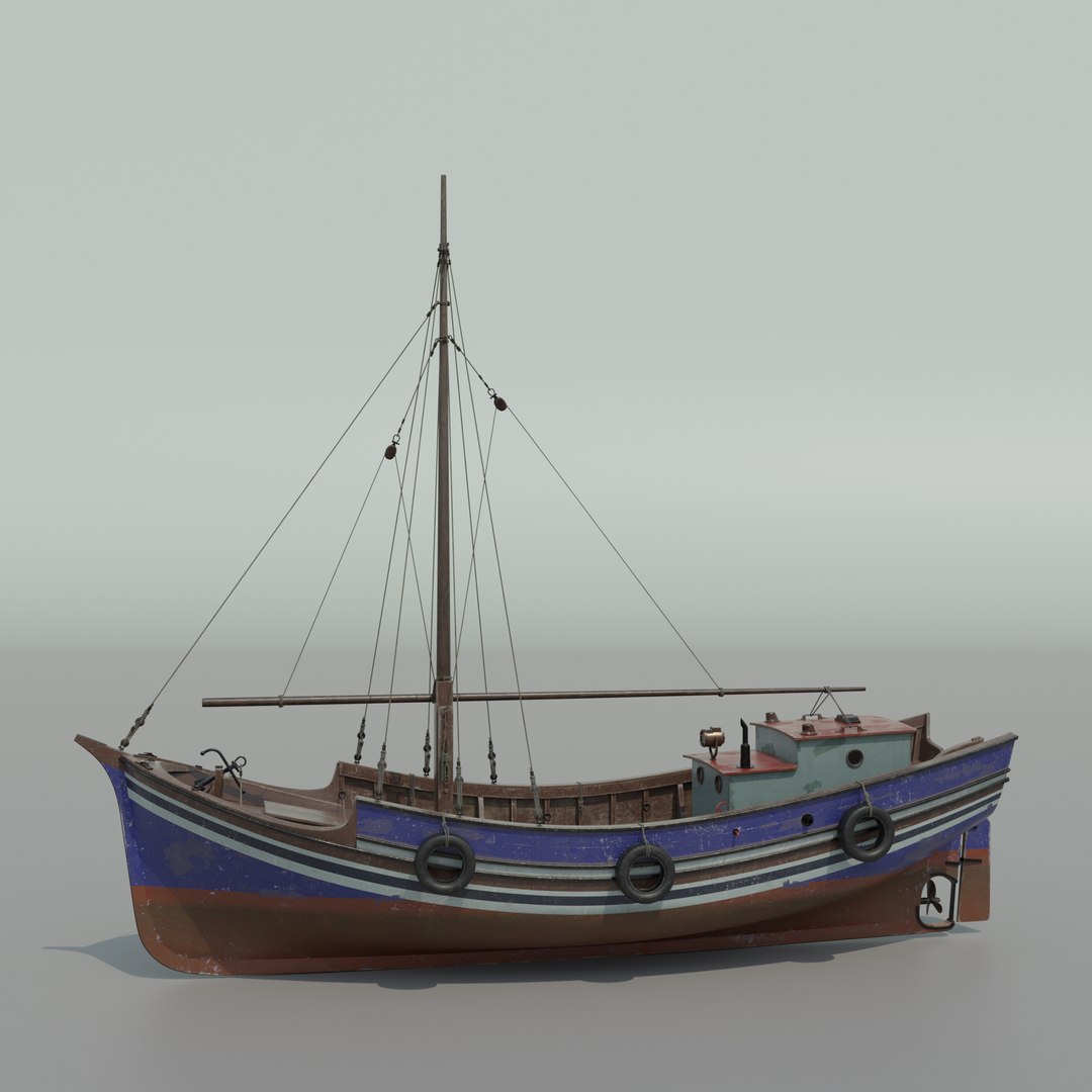 Old Turkish Boat TAKA 3D model - TurboSquid 1925628