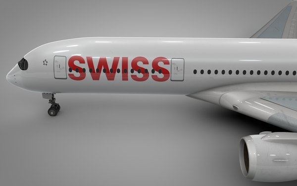3D a350-900 swissair l1111 model - TurboSquid 1650638