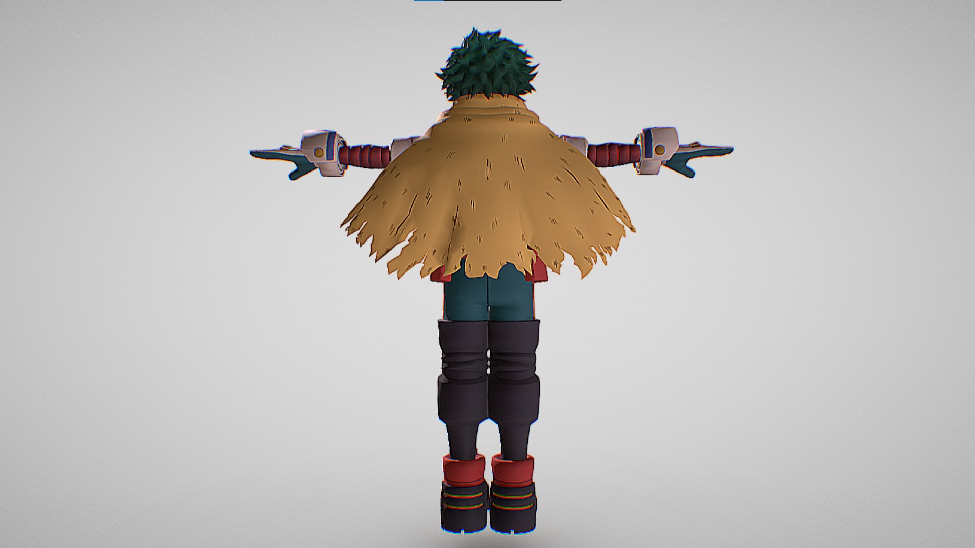 3D Izuku Midoriya Costume Zeta - My Hero Academia Model - TurboSquid ...