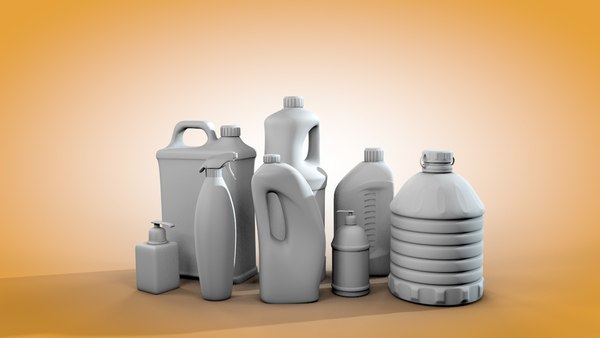 3D plastic bottles modeled - TurboSquid 1558455