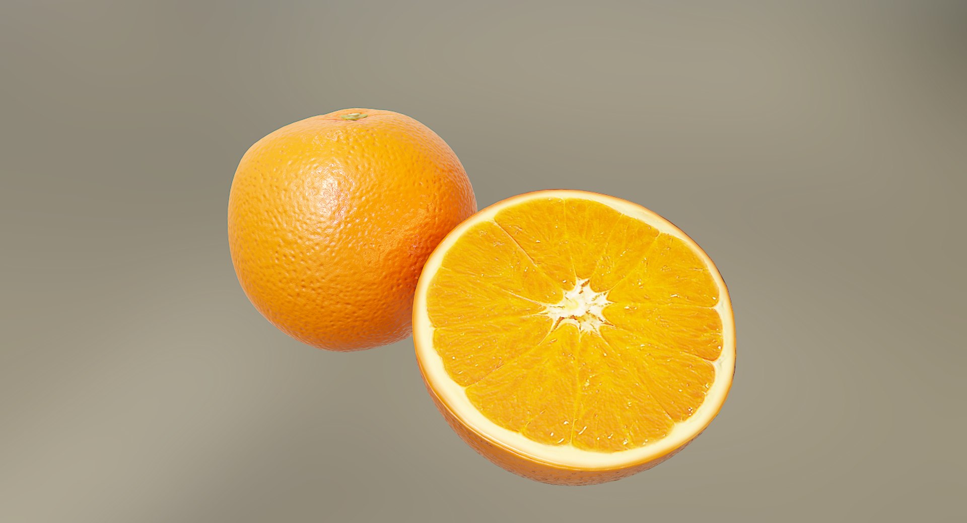 3D model realistic orange - TurboSquid 1354510